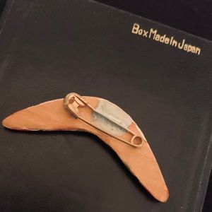 Jewelry | Wwii Native Hand Carved Boomerang Pin Australia | Poshmark